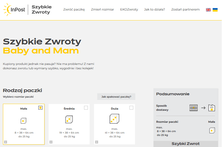 Szybkie zwroty z Inpost - Baby and Mam